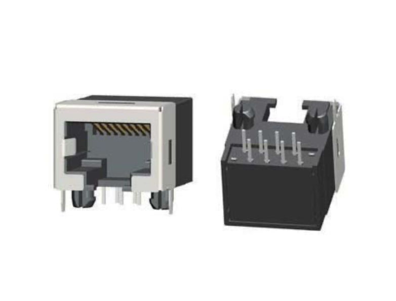 Modular Jack RJ45 1x1 Port, Tab Down, Shielded, W/O LEDs, W/O EMI ...