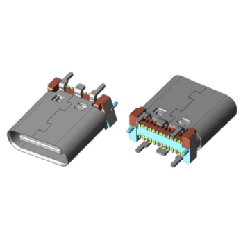 USB Type C Female16PIN, SMT TML, Horizontal Paste,DIP Shell UC31XX08 ...